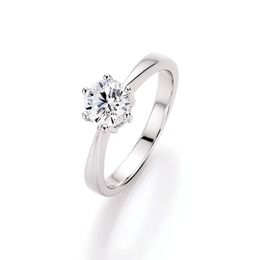 Smart Jewel Damen Verlobungsring "funkelnd mit Zirkonia Stein, Antragsring, Silber 925", 60, Silber 925 (Sterlingsilber), silber, Silber 925