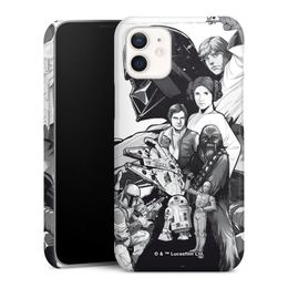 DeinDesign iPhone 12 mini Handy Premium Case Smartphone Handyh&uuml;lle Schutzh&uuml;lle gl&auml;nzend Official Licensed Product Star Wars Darth Vader Premium Case