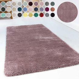 Hochflor-Teppich Esprit, B:70cm H:25mm L:140cm, lila, Kunstfaser, Teppiche, "Relaxx ESP-4150", Wohnzimmer, sehr gro&szlig;e Farbauswahl, weicher dichter