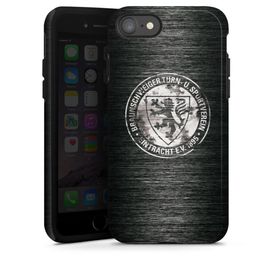 DeinDesign iPhone SE (2022) Handy Panzer Handyh&uuml;lle robuste Outdoor H&uuml;lle Schutzh&uuml;lle gl&auml;nzend Official Licensed Product Eintracht Braunschweig Logo Tough Case