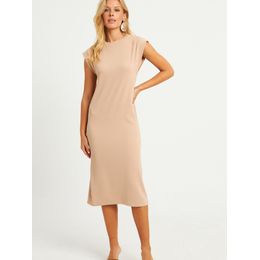 Cool & Sexy Kleid Damen Gr&ouml;&szlig;e 40 stone Sommerkleid