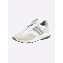 Heine Damen Sneaker, Gr. 39, grau, Glattleder, Leder, Rindsleder, Schuhe