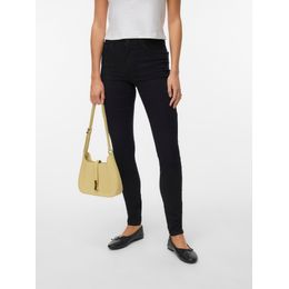 V&eacute;ro Moda VERO MODA Damen Skinny-fit-Jeans "VMTANYA", schwarz, Gr. XS, unifarben, Denim/Jeans, Obermaterial: 50% Baumwolle, 38% Polyester, 9% Viskose, 3%