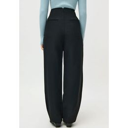 LEGER Damen Bundfaltenhose "Shanice, LeGer by Lena Gercke", schwarz, Gr. 42, unifarben, Web, Obermaterial: 93% Polyester, 7% Elasthan, Hosen, Regular