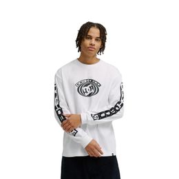 DC Shoes Herren Langarmshirt "DC Echo", wei&szlig;, Gr. M, Obermaterial: 75% Baumwolle, 25% Baumwolle., Shirts