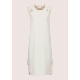 Madeleine Mode MADELEINE Damen Sommerkleid "Jerseykleid Midikleid mit Schmuckelementen", wei&szlig;, Modern, Gr. 38, Obermaterial: 90% Polyester PES. 10% Elasthan EL.,