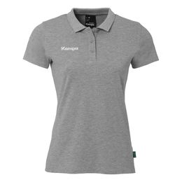 Kempa Herren Poloshirt "POLO SHIRT Classic Women", grau, Gr. XXL, Obermaterial: 57% Baumwolle CO(Bio). 38% Polyester Pol. recyc.. 5% Elasthan EL.,