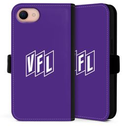 DeinDesign iPhone 16e Handy Klapph&uuml;lle Handyh&uuml;lle aus Kunst Leder schwarz Flip Case Logo Official Licensed Product Vfl Osnabr&uuml;ck Sideflip mit Lasche