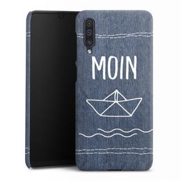 DeinDesign Galaxy A50 Handy Premium Case Smartphone Handyh&uuml;lle Schutzh&uuml;lle matt Ship Moin Jeans Premium Case