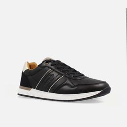 Wrangler Herren Sneaker "TERRELL MEN LOW", Gr. 44, schwarz, Synthetik, Schuhe