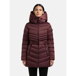 Khujo Damen Kurzmantel "Kina", braun, Gr. XS, Obermaterial: 100% Polyester. Innenfutter: 100% Nylon. Wattierung: 100% Polyester. Beschichtung: 100%