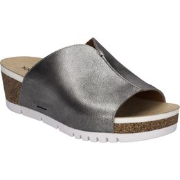 Josef Seibel Damen Sandale "Quinn 01, platin", Gr. 38, grau, Obermaterial: 100% Rindsleder Leather cow., Schuhe