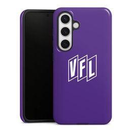 DeinDesign Galaxy S24 Handy Panzer Handyh&uuml;lle robuste Outdoor H&uuml;lle Schutzh&uuml;lle gl&auml;nzend Logo Official Licensed Product Vfl Osnabr&uuml;ck Tough Case