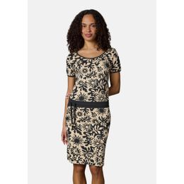 Ragwear Damen Sommerkleid "Baomi Summer YOUMODO", beige, Gr. S, Material: 100% Baumwolle, Kleider, Damen Minikleid in sommerlichem Print