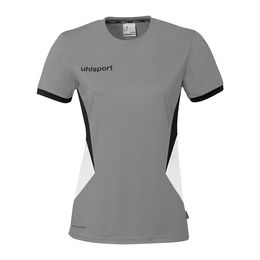 Uhlsport Damen Trainingsshirt "Trainings-T-Shirt Equipe 29 Women", grau, Gr. L, Obermaterial: 100% Polyester Pol. recyc.., Shirts