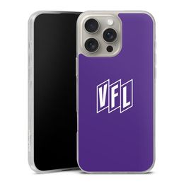 DeinDesign iPhone 16 Pro Max Handy Silikon H&uuml;lle Case transparent Handyh&uuml;lle Logo Official Licensed Product Vfl Osnabr&uuml;ck Silikon Case