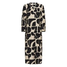 Inwear Kleid 'LYNNIW' Damen Gr&ouml;&szlig;e 34 hellbeige / schwarz Sommerkleid