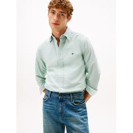 Tommy Hilfiger Herren Langarmhemd "SOLID HERITAGE OXFORD Regular Fit", gr&uuml;n, Gr. XXL, Web, Obermaterial: 100% Baumwolle, Hemden, Regular Fit Oxford
