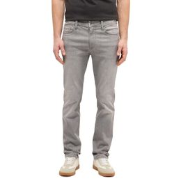 Mustang Herren Slim-fit-Jeans "Herren Style Vegas Slim", grau, Gr. 33, unifarben, Denim/Jeans, 98% Baumwolle, 2% Elasthan, Jeans