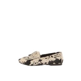 Love & Roses Mokassin Damen Gr&ouml;&szlig;e 41.5/42 creme / dunkelbraun Sommerschuhe