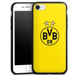 DeinDesign iPhone SE (2020) Handy Slim Case extra d&uuml;nn Silikon Handyh&uuml;lle schwarz H&uuml;lle Borussia Dortmund Bvb Star Silikon Slim Case