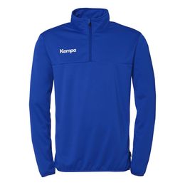 Kempa Herren Trainingspullover "1/4 ZIP TOP 1/4 Zip Top", blau, Gr. S, Obermaterial: 100% Polyester Pol. recyc.., Pullover