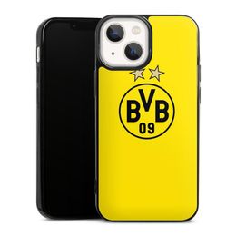 DeinDesign iPhone 13 Mini Handy Slim Case extra d&uuml;nn Silikon Handyh&uuml;lle schwarz H&uuml;lle Bvb Star Borussia Dortmund Silikon Slim Case