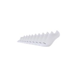 Camano Damen F&uuml;&szlig;linge "10er Pack", Gr. 43, wei&szlig;, 76% Baumwolle, 22% Polyamid, 2% Elasthan, uni, Socken