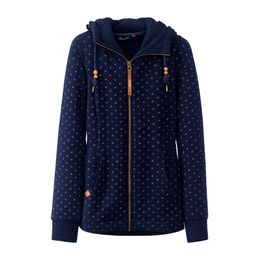Ragwear Zip-Up Hoodie 'Lamad ' female size M Dark blue / White