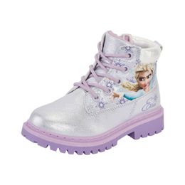 Disney M&auml;dchen Schn&uuml;rboots "FROZEN", Gr. 24, silber, Synthetik, Schuhe, Winterschuhe, Winterboots, Schn&uuml;rstiefel, Winterstiefel