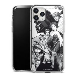 DeinDesign iPhone 11 Pro Max Handy Silikon H&uuml;lle Case transparent Handyh&uuml;lle Star Wars Official Licensed Product Darth Vader Silikon Case