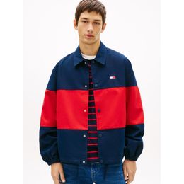 Tommy Jeans Herren Hemdjacke "TJM COLORBLOCK", bunt, Gr. XXXL, Web, Obermaterial: 65% Baumwolle, 35% Polyester, Jacken, Regular fit mit Hemdkragen