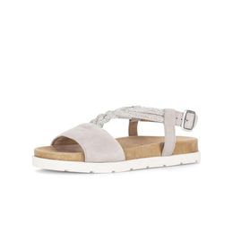 Gabor Damen Riemchensandale "Riemchensandale", Gr. 40, beige, Schuhe