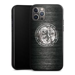 DeinDesign iPhone 12 Pro Handy Silikon H&uuml;lle Case schwarz Handyh&uuml;lle Official Licensed Product Eintracht Braunschweig Logo