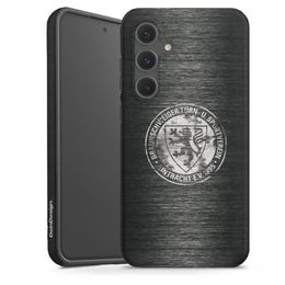 DeinDesign Galaxy S24 FE 5G Handy Panzer Handyh&uuml;lle robuste Outdoor H&uuml;lle Schutzh&uuml;lle gl&auml;nzend Eintracht Braunschweig Logo Official Licensed Product Tough Case