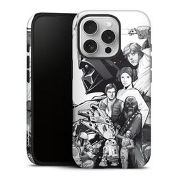 DeinDesign iPhone 16 Pro Handy Panzer Handyh&uuml;lle robuste Outdoor H&uuml;lle Schutzh&uuml;lle gl&auml;nzend Star Wars Official Licensed Product Darth Vader Tough Case