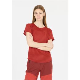 WHISTLER Damen T-Shirt "Skylon", braun, Gr. 50, gestreift, 92% Polyester, 8% Elasthan, Shirts, mit atmungsaktivem Jersey-Material