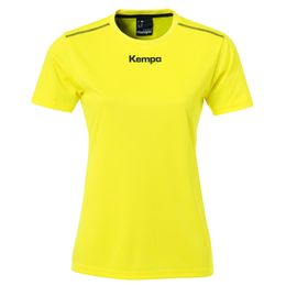 Kempa Damen T-Shirt "Shirt POLY WOMEN", gelb, Gr. S, Obermaterial: 100% Polyester Pol. recyc.., Shirts