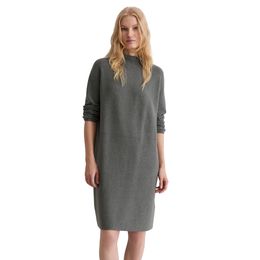 Marc O'Polo MARC O'POLO Damen Strickkleid "aus softer Bio-Baumwolle", grau, Gr. 34, unifarben, Obermaterial: 100% Baumwolle, Kleider