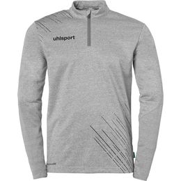 Uhlsport Herren Trainingspullover "1/4 ZIP TOP SCORE 26 1/4 ZIP TOP", grau, Gr. XXL, Obermaterial: 100% Polyester Pol. recyc.., Pullover