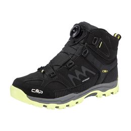 CMP Kinder Outdoorschuh "KIDS KIRUNA MID FITGO FLEECE WP TREKKING SHOES", Gr. 40, schwarz, Leder, Schuhe, Winterstiefel, Winterschuhe,