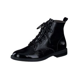 Paul Green Damen Schn&uuml;rstiefelette "Paul Green Stiefelette Leder", Gr. 39, schwarz, Leder, Schuhe