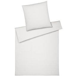 Elegante Bettw&auml;sche &raquo;Cord Jersey&laquo; 2 Stk. angenehmes Hautgef&uuml;hl wei&szlig; Interlock-Jersey, Obermaterial: 100% Baumwolle B/L: 135cm x 200cm, 1 Stk., 1 Stk., 