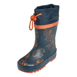 Playshoes Rubber Boots 'B&auml;r' boy size 23 marine blue / Orange