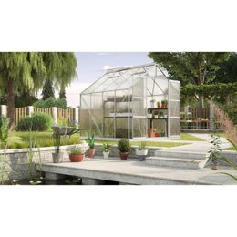 Vitavia Gew&auml;chshaus &raquo;Uranus 6700&laquo; silber B/H/T: 254cm x 254cm