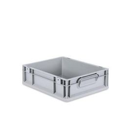 Sch&auml;fer Shop Sch&auml;fer Shop Pure Eurobox Serie Economy, Griffe geschlossen, Kunststoff, B 400 x T 300 x H 120 mm, 11 l, grau