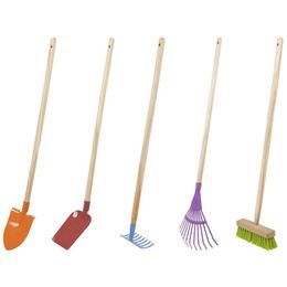 Windhager Gartenpflege-Set &raquo;Gartenpflege-Set f&uuml;r Kinder, Gartenwerkzeug 5 Teilig&laquo; (Set, 5 tlg.) Spitzschaufel, Rechen, F&auml;cherbesen, Besen, Schaufel, Spielzeug 