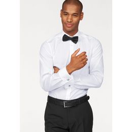 OLYMP Herren Businesshemd "Level Five body fit", wei&szlig;, Gr. 38, unifarben, Web, Obermaterial: 97% Baumwolle, 3% Elastolefin, Hemden,