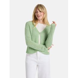 LIEBLINGSST&Uuml;CK LIEBLINGSST&Uuml;CK Damen Strickjacke "SyriL", gr&uuml;n, Gr. 38, Obermaterial: 32% Baumwolle, 32% Modal, 36% Polyamid, Strickjacken, Obermaterial: 32%