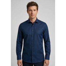 OLYMP Herren Businesshemd "Level Five body fit", blau, Gr. 39, Web, Obermaterial: 97% Baumwolle, 3% Elastolefin, Hemden